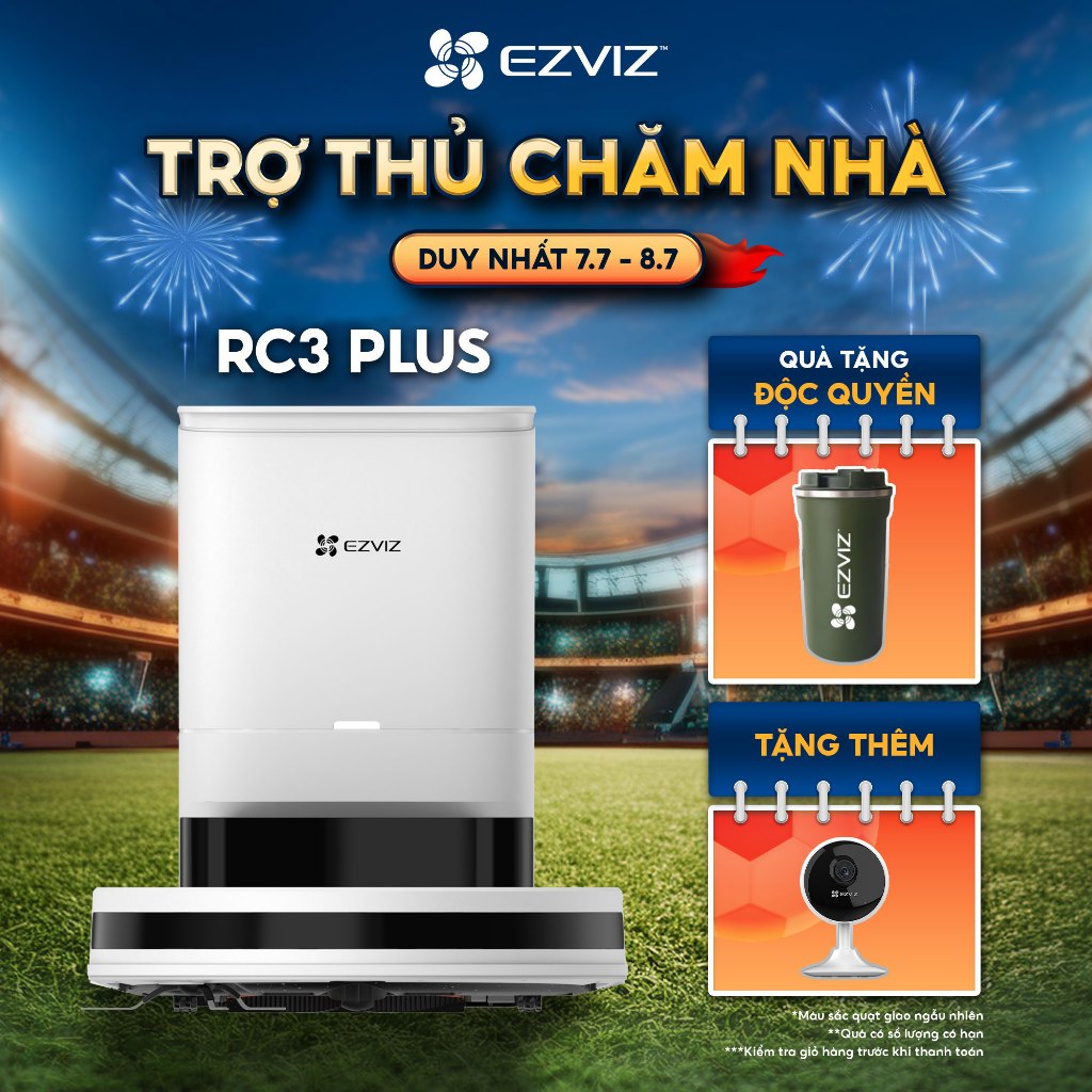 [Nhập ELEZ28 giảm 10%] EZVIZ Robot hút bụi tự động RC3+ (RC3 PLUS ...