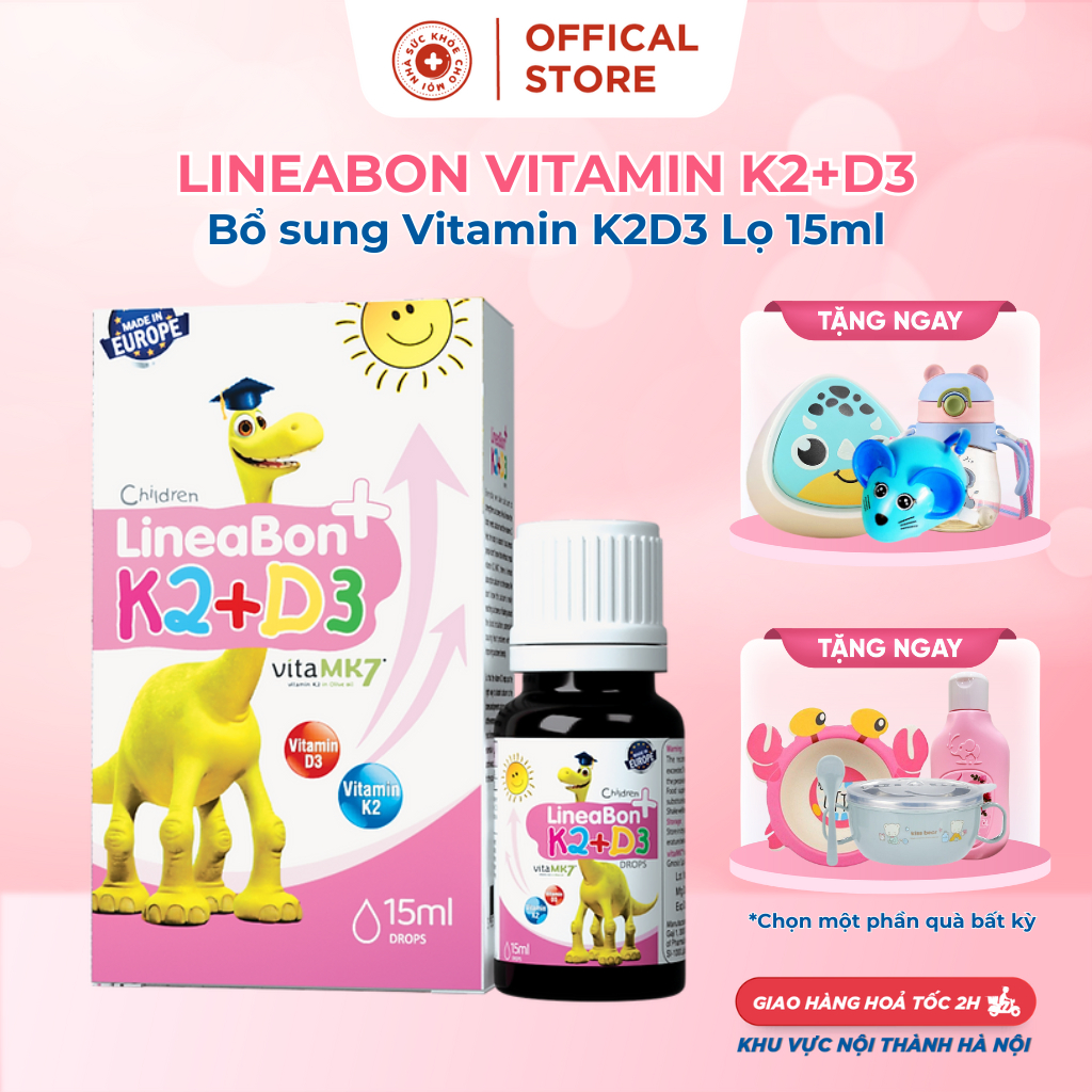 Thực phẩm bổ sung LineaBon K2+D3 15ml.Bổ Sung Vitamin K2D3 Tăng Cường ...