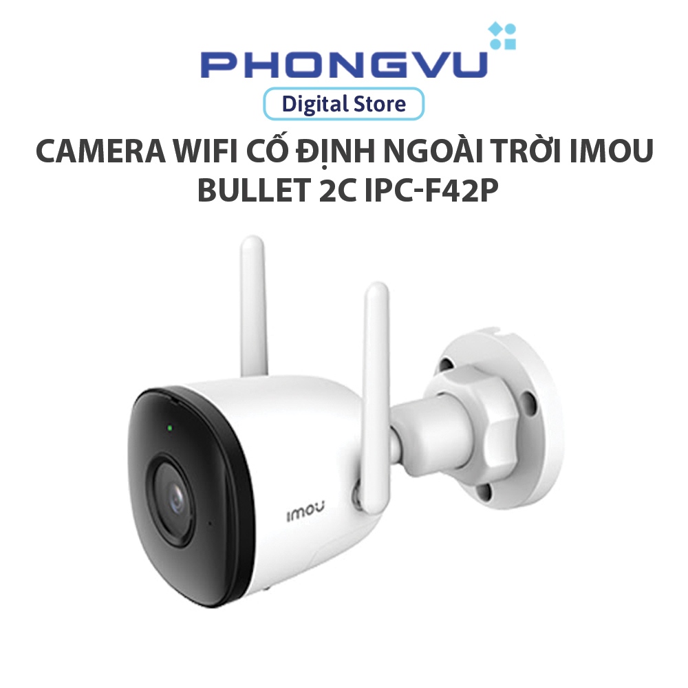 Camera WIFI cố định ngoài trời IMOU Bullet 2C IPC-F42P (AI, 4MP 2K QHD ...
