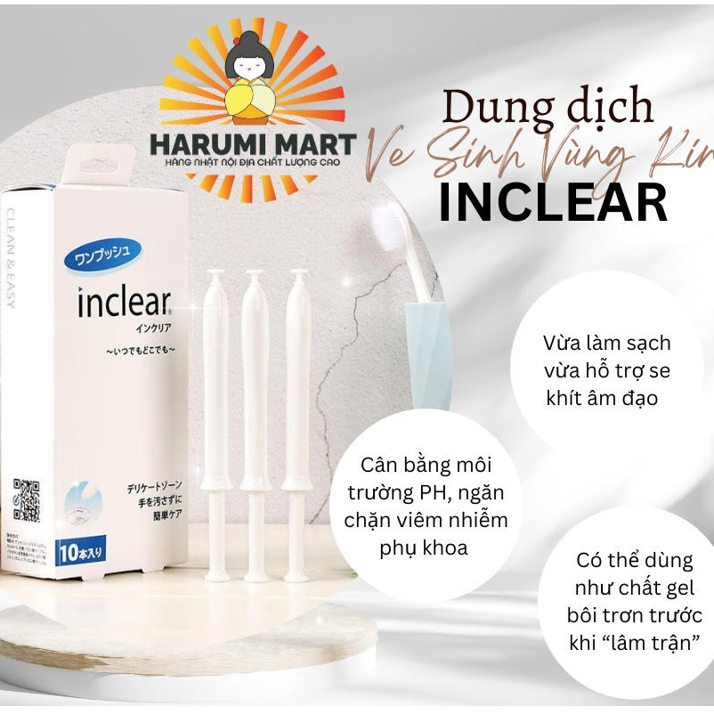 Dung dịch đũa thần Inclear inner gel vệ sinh vùng kín Nhật Bản nhập ...