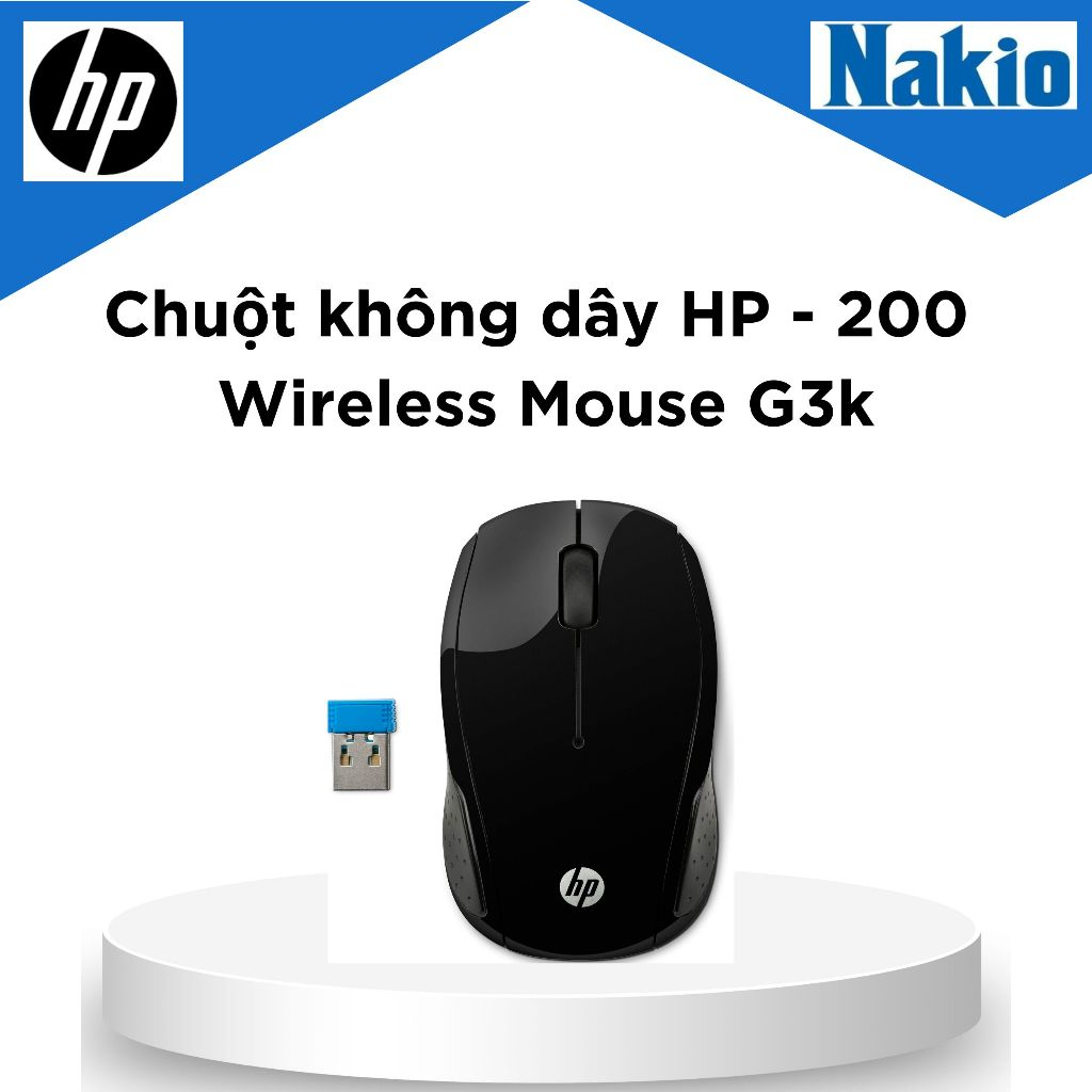 Chuột không dây HP - 200 Wireless Mouse G3k- Bảo hành 12 tháng | Shopee ...