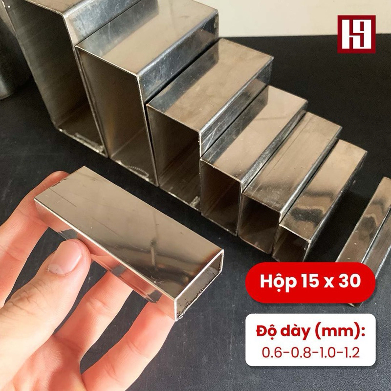 Ống Hộp Inox 304, Hộp 15x30, Hộp 20x40 (dài 50cm-100 cm) | Shopee Việt Nam