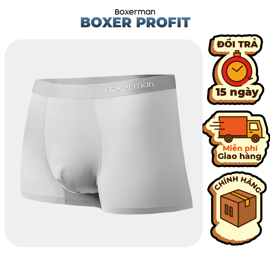Quần sịp boxer nam PROFIT trunk polyester cao cấp BOXERMAN | Shopee Việt Nam