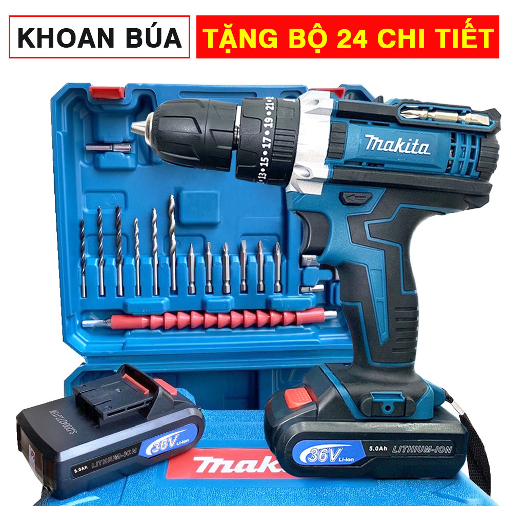 Máy Khoan Pin Cầm Tay Makita 72V - Tiện Lợi Với 3 Chức Năng - Tặng 24 Phụ Kiện GONA027 | Shopee ...