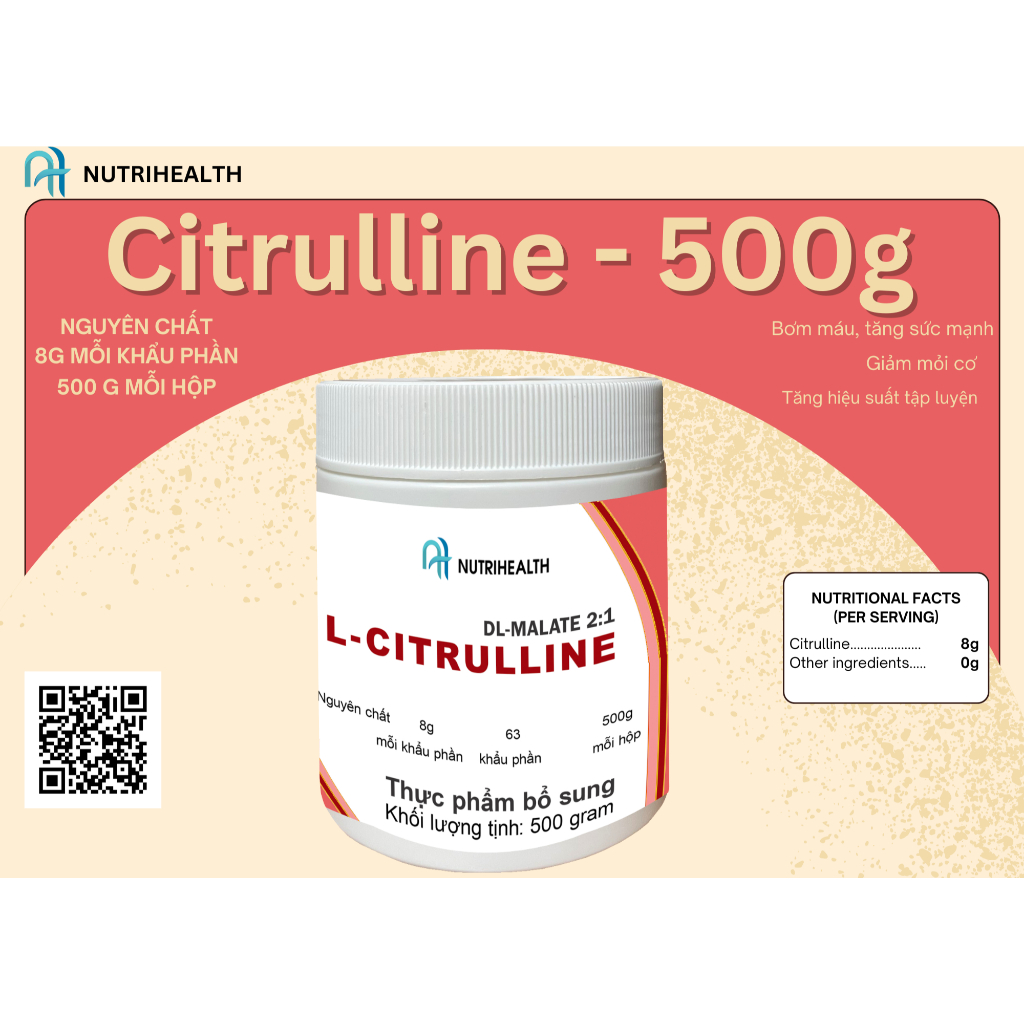 240gam - 500gram(+/-5%) CITRULLINE - ̣TĂNG SỨC MẠNH CƠ BẮP TRƯỚC KHI ...