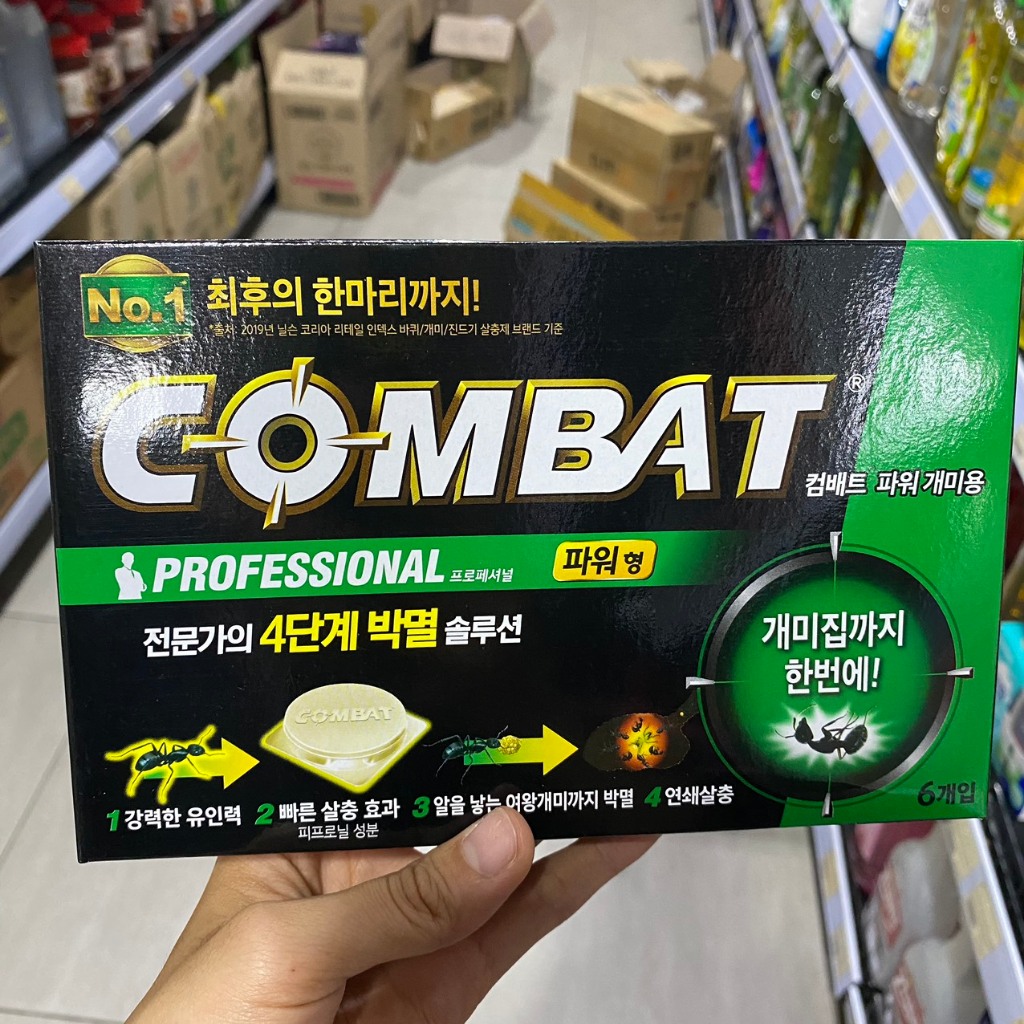 Thuốc Diệt Kiến Combat Henkel Hàn Quốc 1.67G x 6 Vỉ / 컴배트파워 개미용 1.67G*6 | Shopee Việt Nam