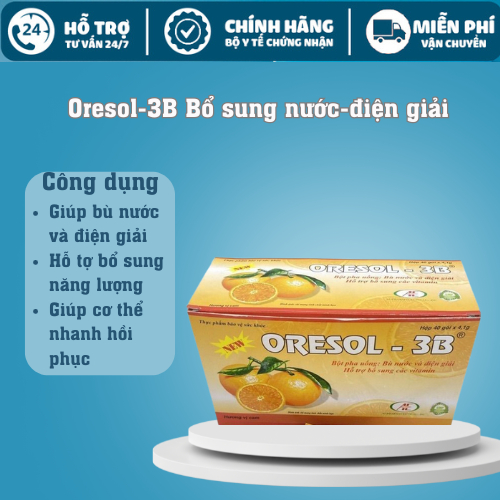 Oresol-3B Bổ sung nước-điện giải hộp 40 gói | Shopee Việt Nam