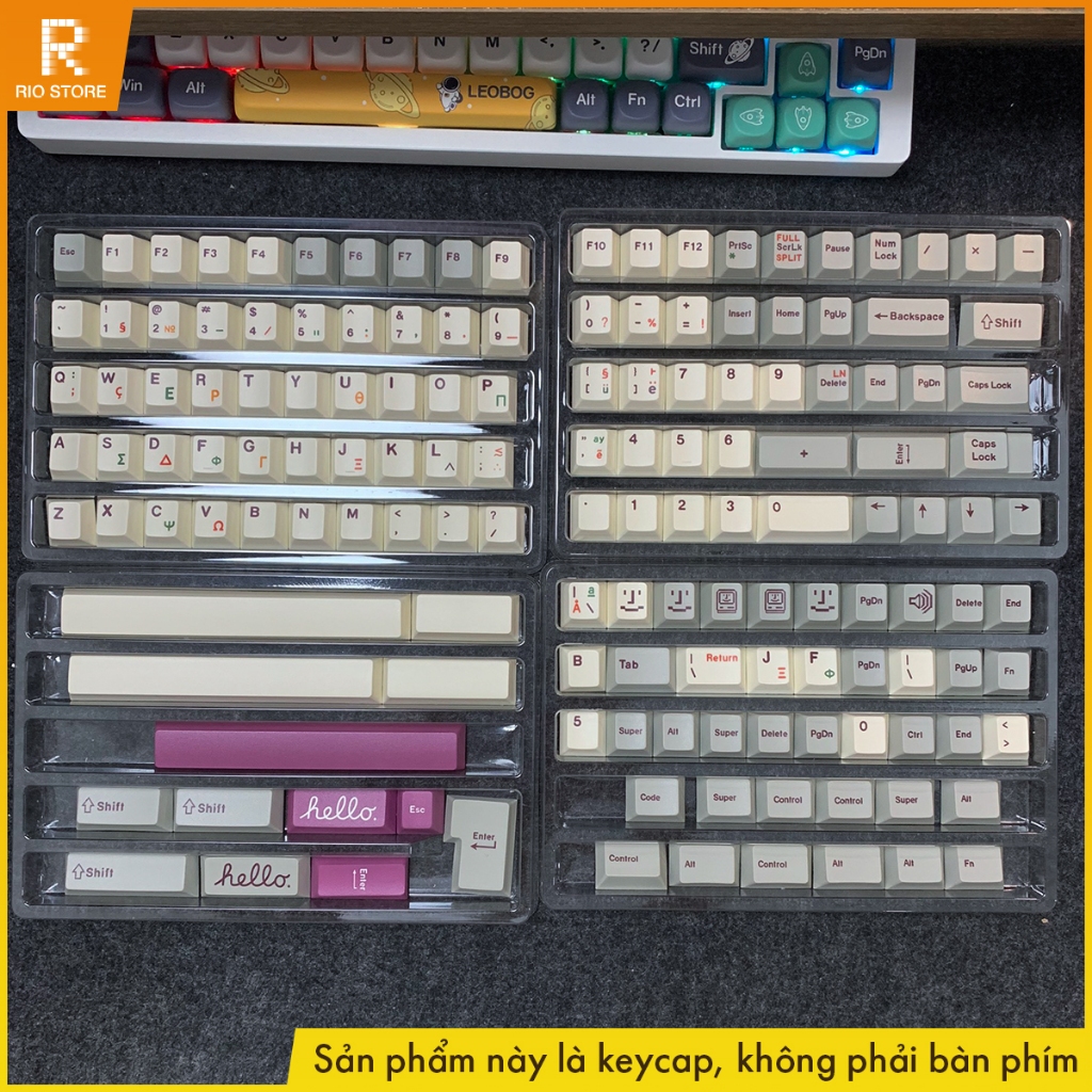 Keycap Retro 9009 - Cherry Profile - PBT dyesub - 147 nút | Shopee Việt Nam