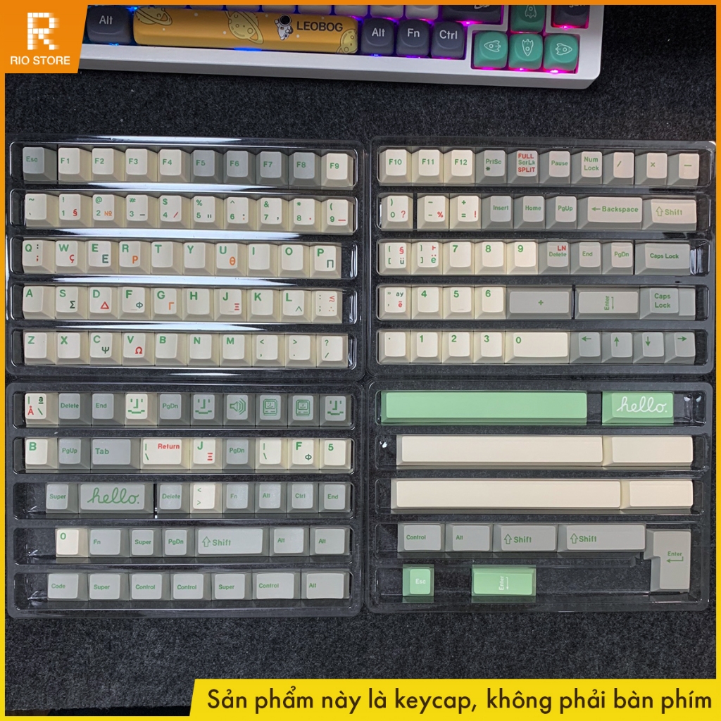Keycap Retro 9009 - Cherry Profile - PBT dyesub - 147 nút | Shopee Việt Nam