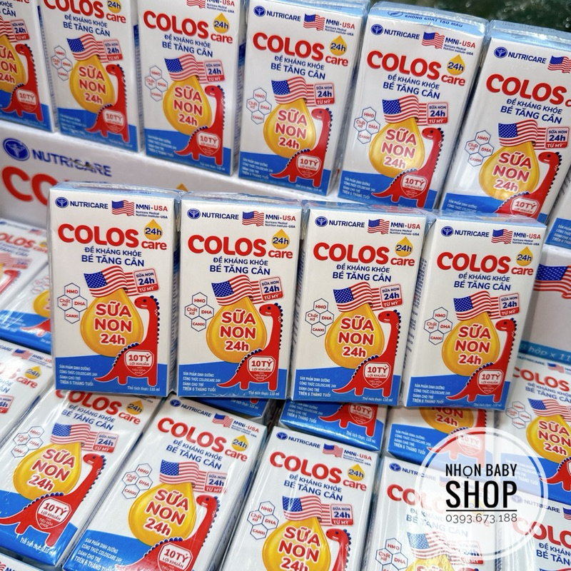 Sữa non pha sẵn Colos care 110ml (vỉ 4 hộp) date T1/2025 | Shopee Việt Nam