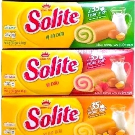 Bánh bông lan cuộn kem Solite | Shopee Việt Nam