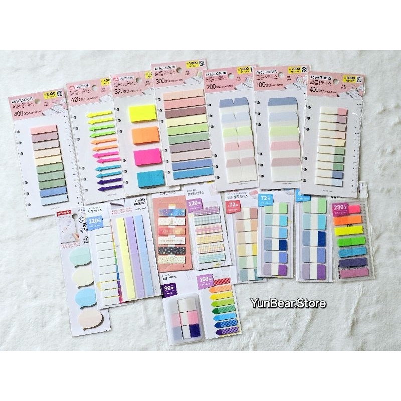 [SẴN] INDEX STICKERS ĐÁNH DẤU TRANG DAISO HÀN QUỐC | Shopee Việt Nam