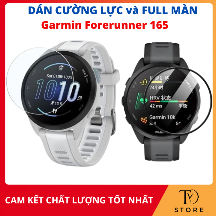 Miếng dán Cường lực đồng hồ Garmin Forunner 165 , Forunner 165 Music ...
