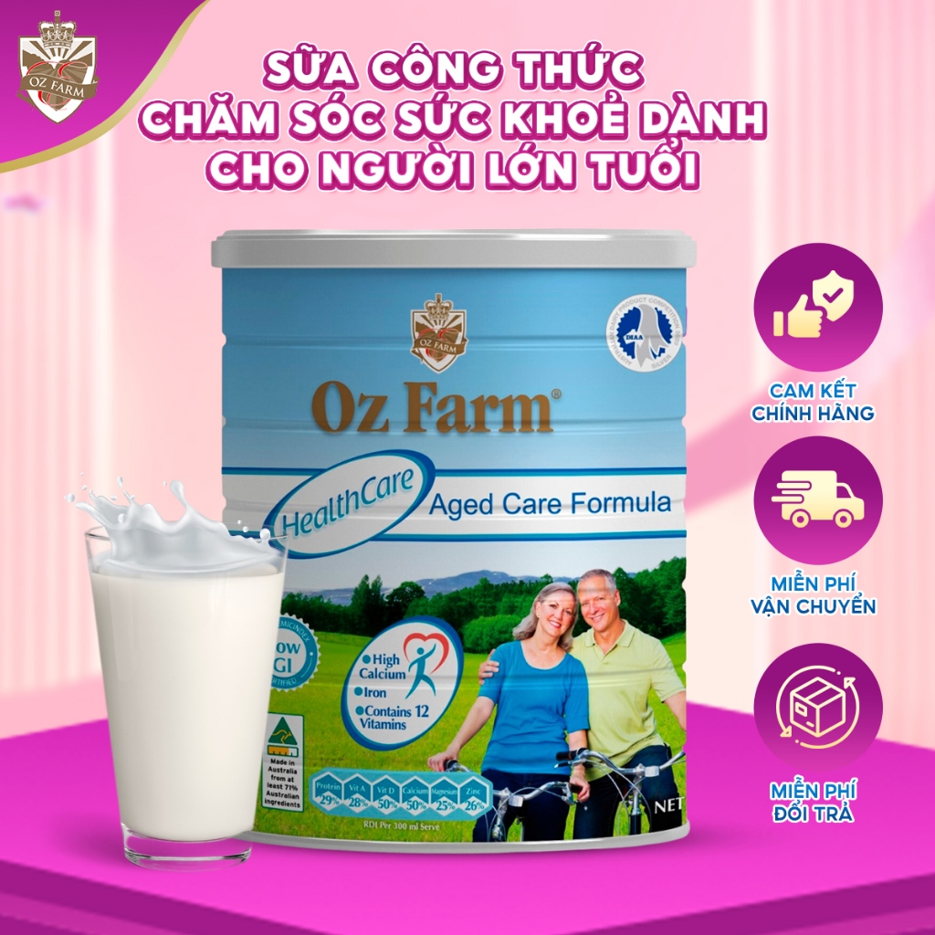 Sữa Công Thức Chăm Sóc Người Cao Tuổi Oz Farm Health Care 900g | Shopee Việt Nam