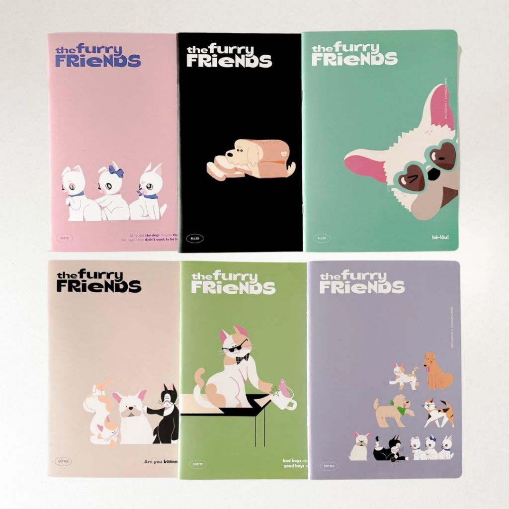 Vở 120 trang kẻ ngang dot caro Crabit x SGT The Furry Friends | Shopee Việt Nam