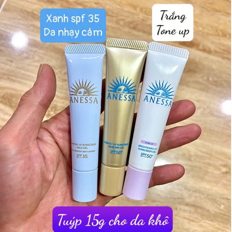(Tuýp Mini 15g, date 2026) Kem Chống Nắng Anessa Perfect UV Sunscreen ...