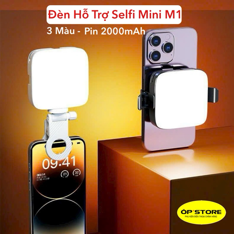 Bộ Đèn Led Mini M11 Kẹp DT, 3 tone màu hỗ trợ chiếu sáng quay phim ngắn ...