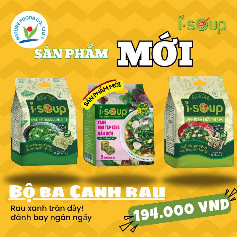 Bộ 3 Canh Rau: Canh Cải Xoong, Canh Rong Biển, Canh Rau Tập Tàng ...