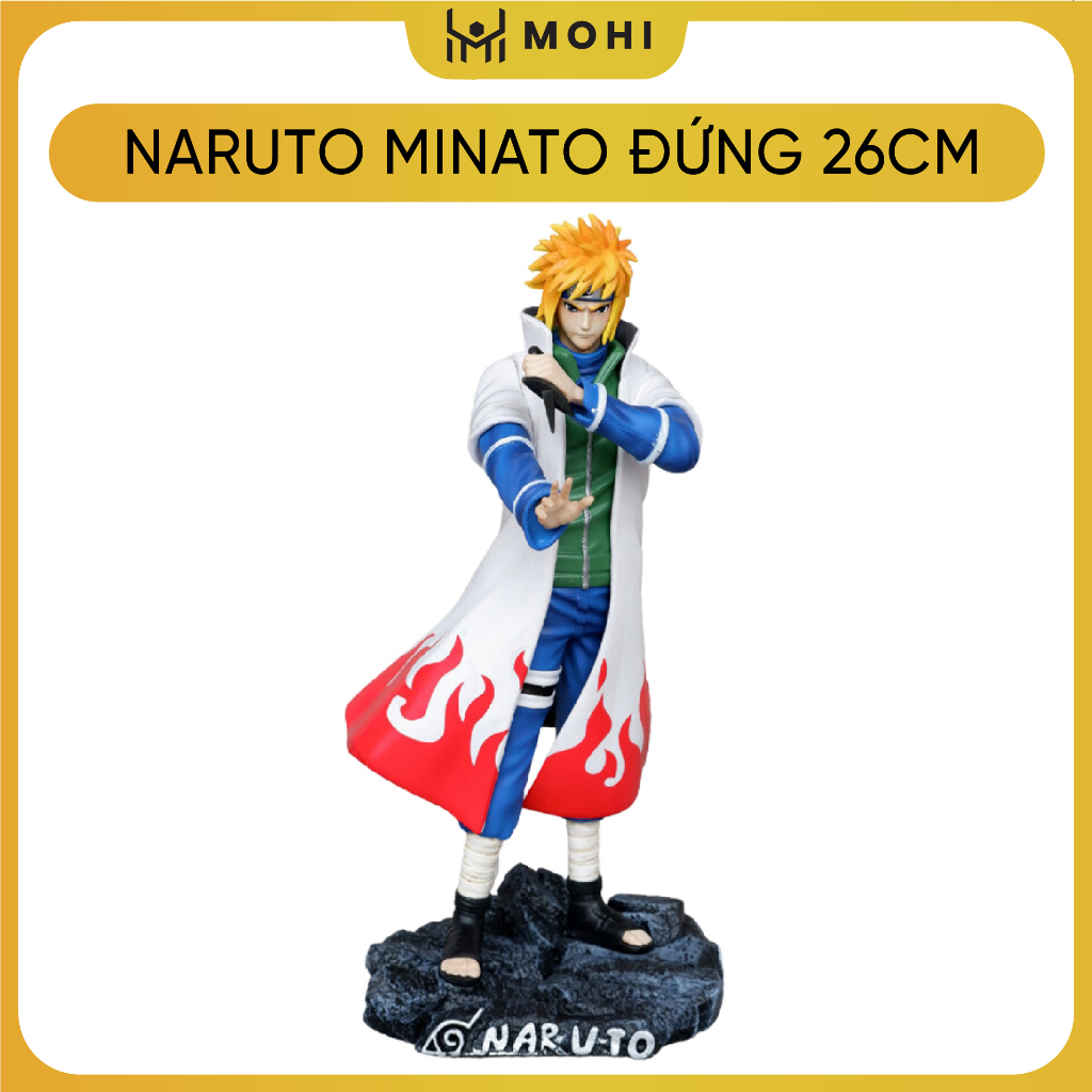 Mô Hình Naruto Minato dáng đứng - Cao 26cm - nặng 500gram - Figure ...