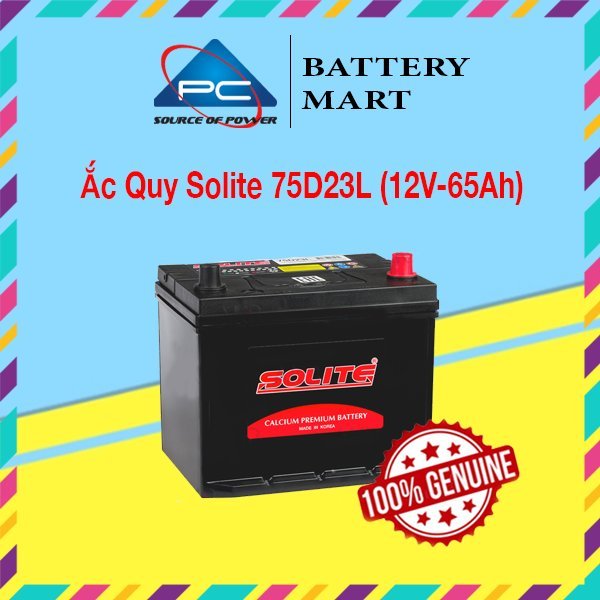 Ắc Quy Solite 75D23L (12V-65AH) | Shopee Việt Nam