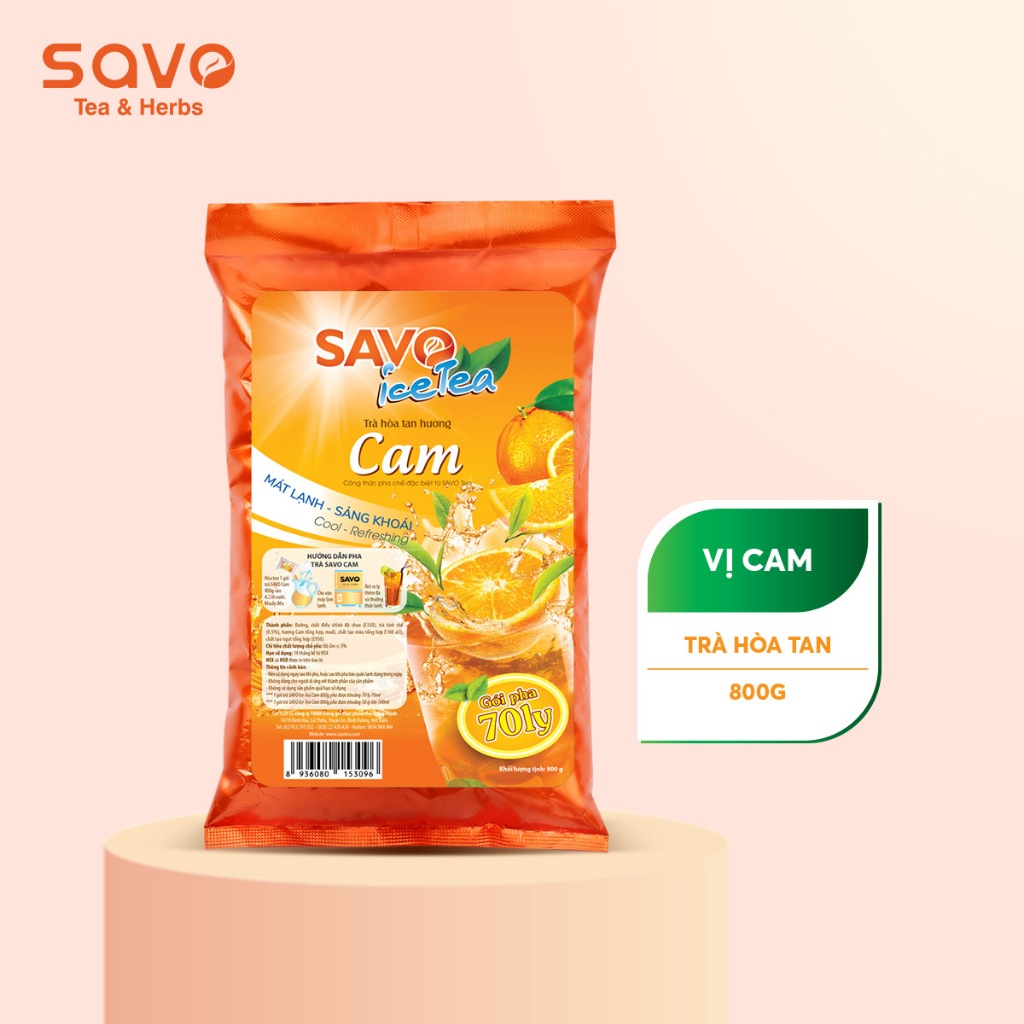 SAVO Iced tea Cam (Túi 800G) | Shopee Việt Nam