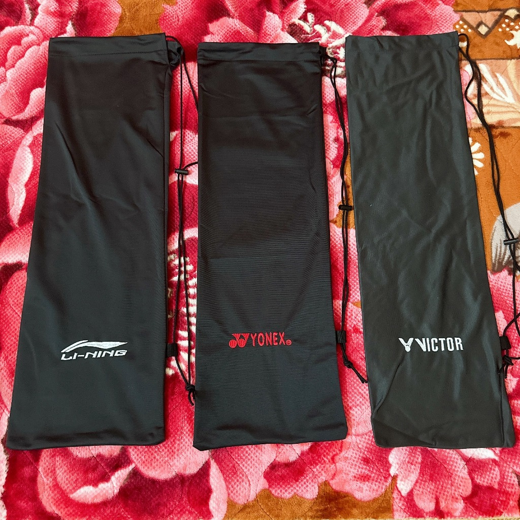 Túi Nhung Đựng Vợt Cầu Lông YONEX, LINING, VICTOR, Túi Vải Dây Rút Đựng ...