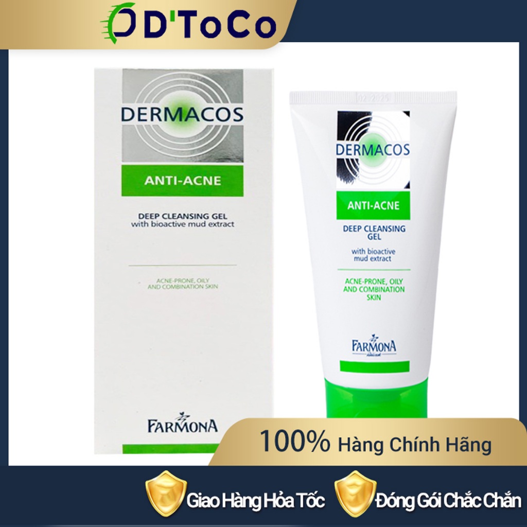 Sữa Rửa Mặt Dermacos Anti-Acne Deep Cleansing Gel Cho Da Dầu, Da Mụn ...