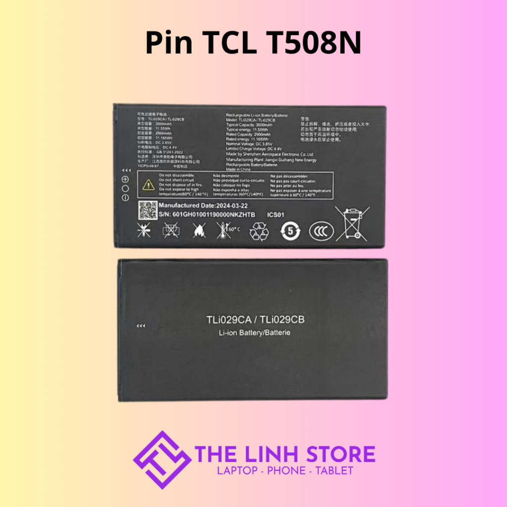 Pin TCL T508N 2900mAh mới 100% | Shopee Việt Nam