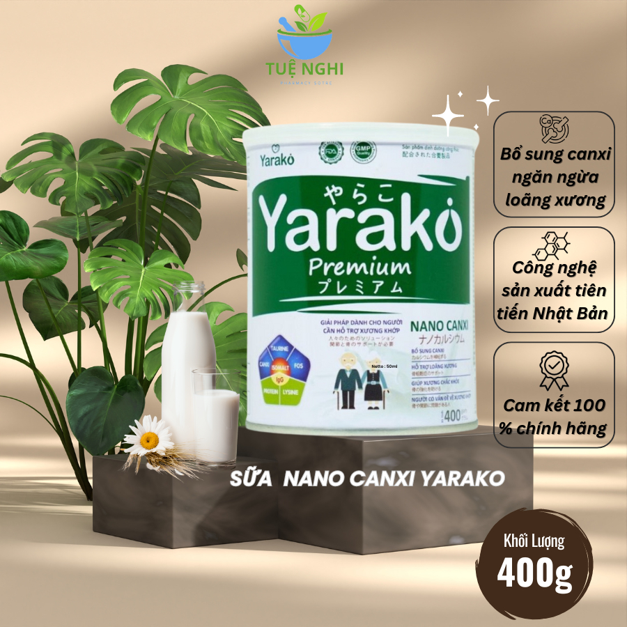 Sữa Cho Người Già YARAKO PREMIUM NANO CANXI Giải Pháp Dinh Dưỡng Bổ Sung Canxi Cho Người Xương ...