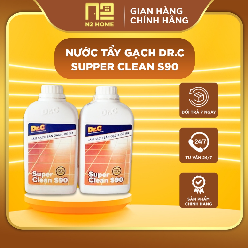 Nước Tẩy Gạch DrC Supper Clean S90 Giúp Tẩy Các Vết Ố Vàng, Tẩy Xi Măng ...