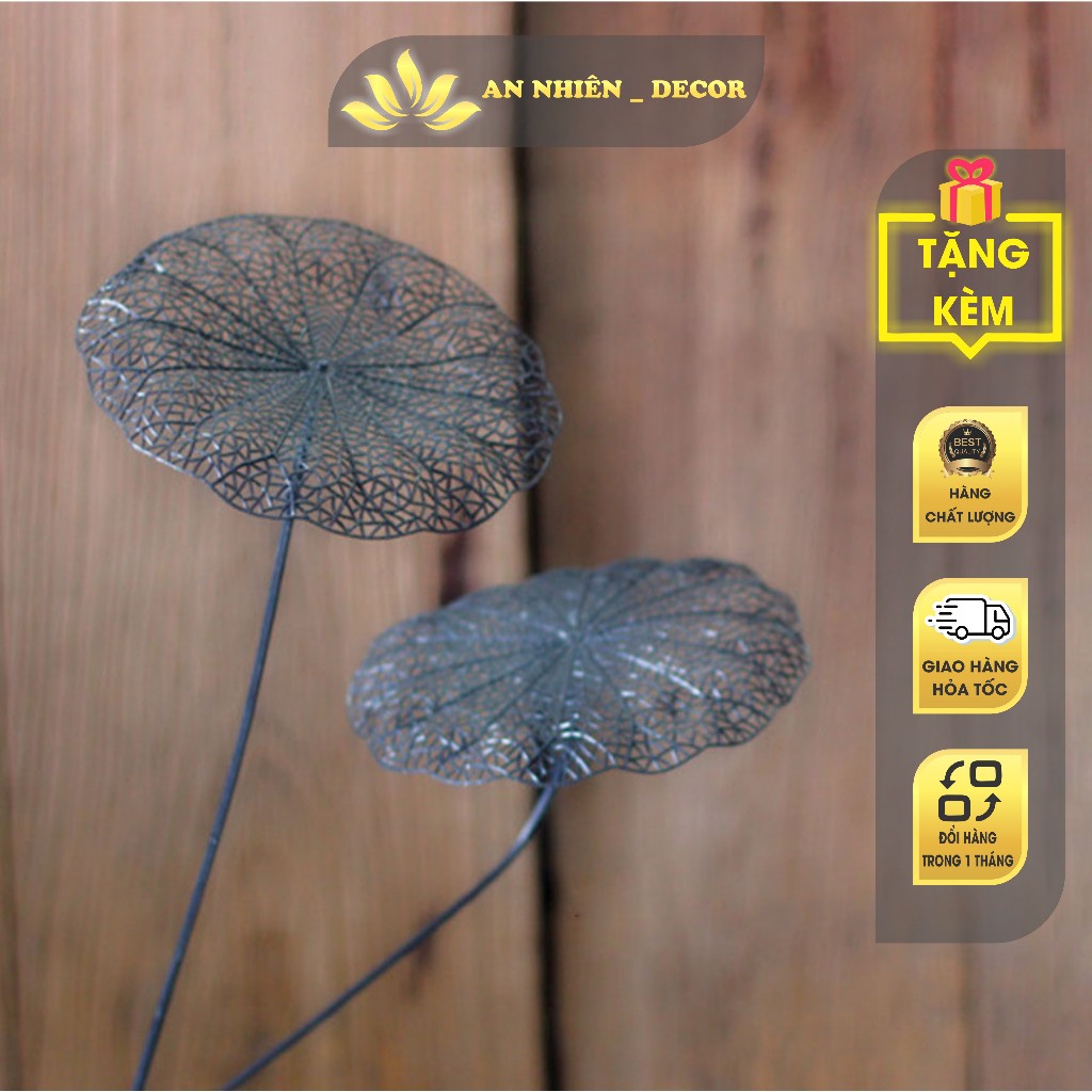 Mô Hình Lá Sen Giả Trang Trí, Cành Sen Decor, Lá sen - Hoa Khô Decor ...