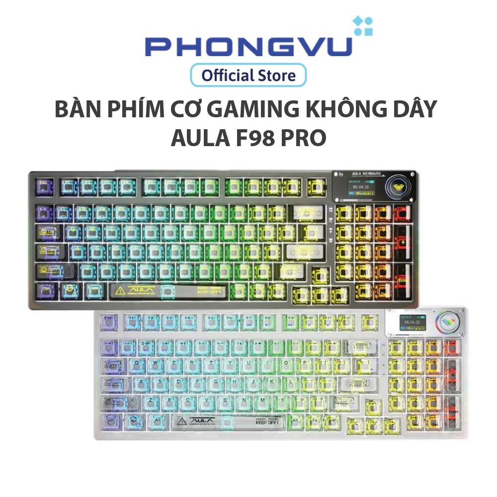 Bàn Phím Cơ Gaming không dây AULA F98 Pro - Bảo hành 24 tháng | Shopee ...