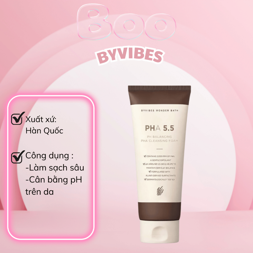 Sữa rửa măt BYVIBES WONDER BATH 5.5 - MẪU MỚI 130ML | Shopee Việt Nam