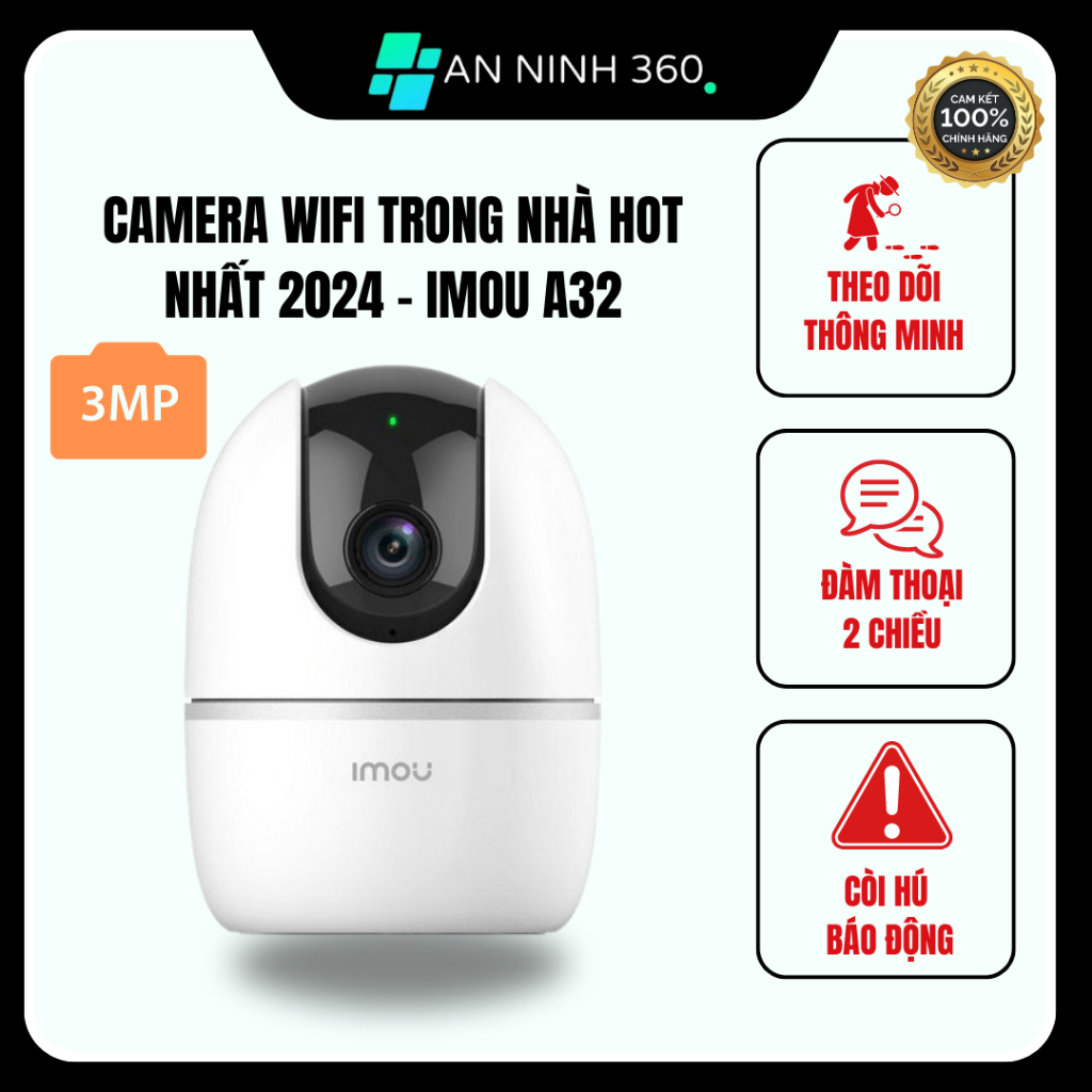 Camera Imou A32EP 3M QHD Quốc dân, 2K Xoay 360 Độ- Đàm Thoại 2 Chiều ...