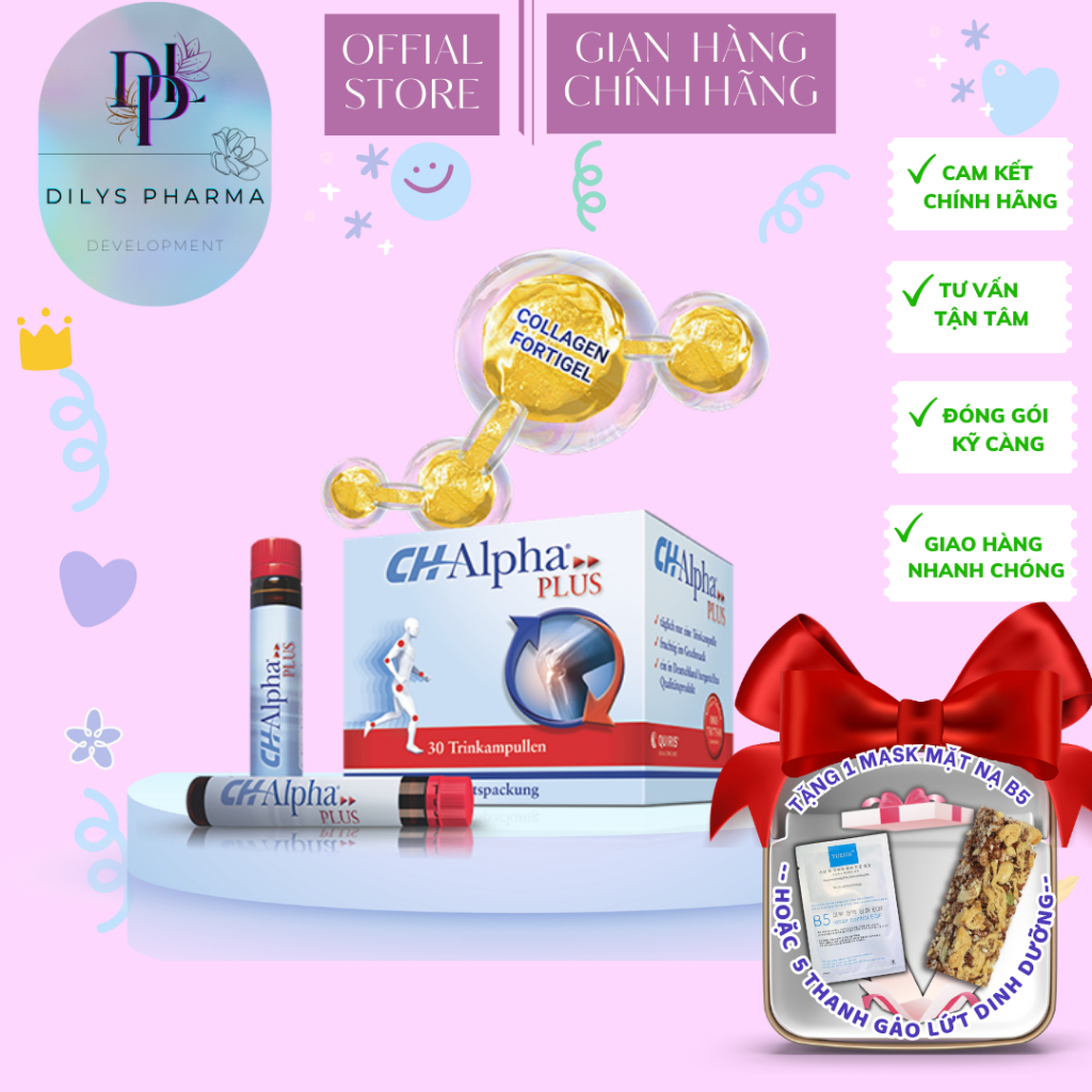 [CHÍNH HÃNG]Collagen dạng nước hỗ trợ xương khớp hoạt động hiệu quả - CH alpha plus. FORTIGEL ...