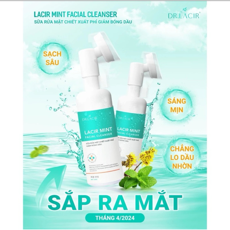 [Chính hãng] Sữa Rửa Mặt Bạc Hà kiềm dầu Lacir Cleanser của Dr.laci Drlacir | Shopee Việt Nam