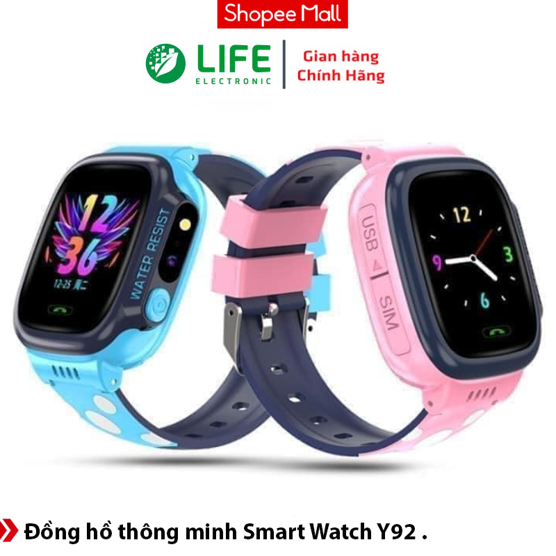 Đồng Hồ Thông Minh Trẻ Em Y92 Aloha - Pkv Lắp Sim Định Vị Nghe Gọi Chống Nước Ip67, Có Tiếng ...