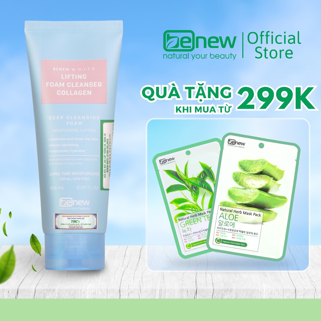 Sữa Rửa Mặt Dưỡng Trắng Da - Nâng Cơ Da Cao Cấp BENEW WHITE LIFTING ...