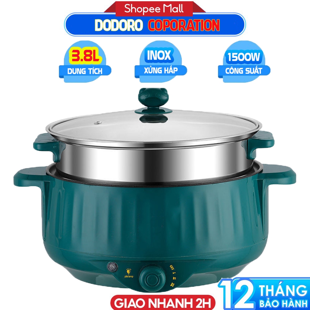 Nồi Lẩu Đa Năng 2 Tầng DODORO SBT28 Công Suất 1000W, SIZE 28CM | Shopee ...
