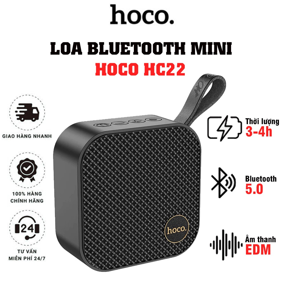 Loa bluetooth Hoco HC22 hỗ trợ ghép TWS kết nối bluetooth V5.2 hỗ trợ ...