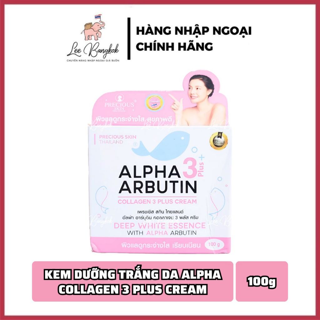 [MẪU MỚI] Kem Dưỡng Trắng Da Body Alpha Arbutin Collagen Cream 3plus+ Precious Skin Thái Lan ...
