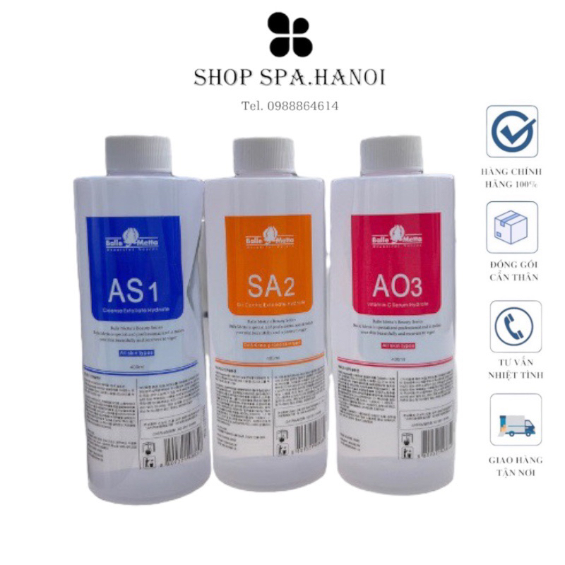 Combo 3 Chai Dung Dịch Toner Làm Sạch Sâu Cho Da - Chuyên dùng cho máy Aqua H2O2 6in1 và máy ...