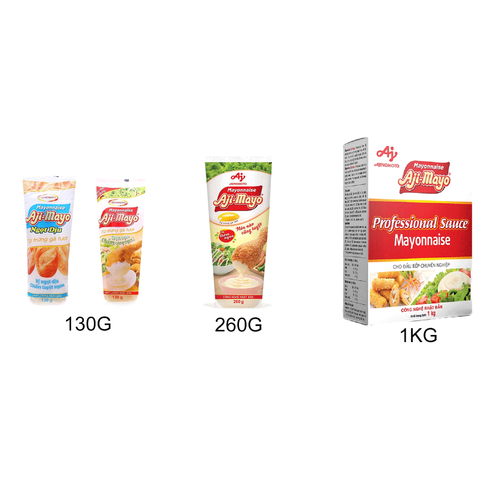 Chai Xốt chua béo/chua ngọt mayonnaise Aji-mayo Ajinomoto 130G-260G-1KG | Shopee Việt Nam
