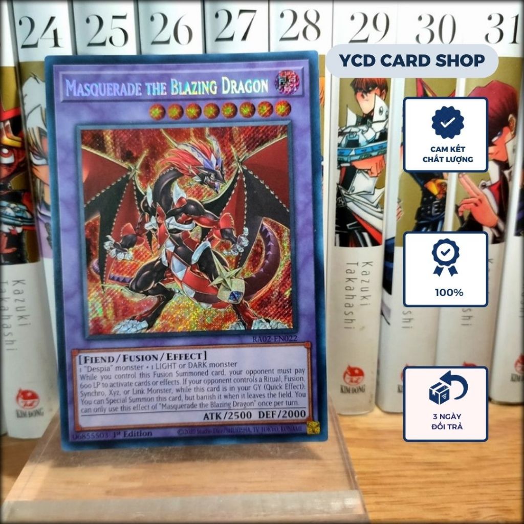 [YCDcardgame] Thẻ Bài Yugioh Chính Hãng Masquerade the Blazing Dragon | Shopee Việt Nam