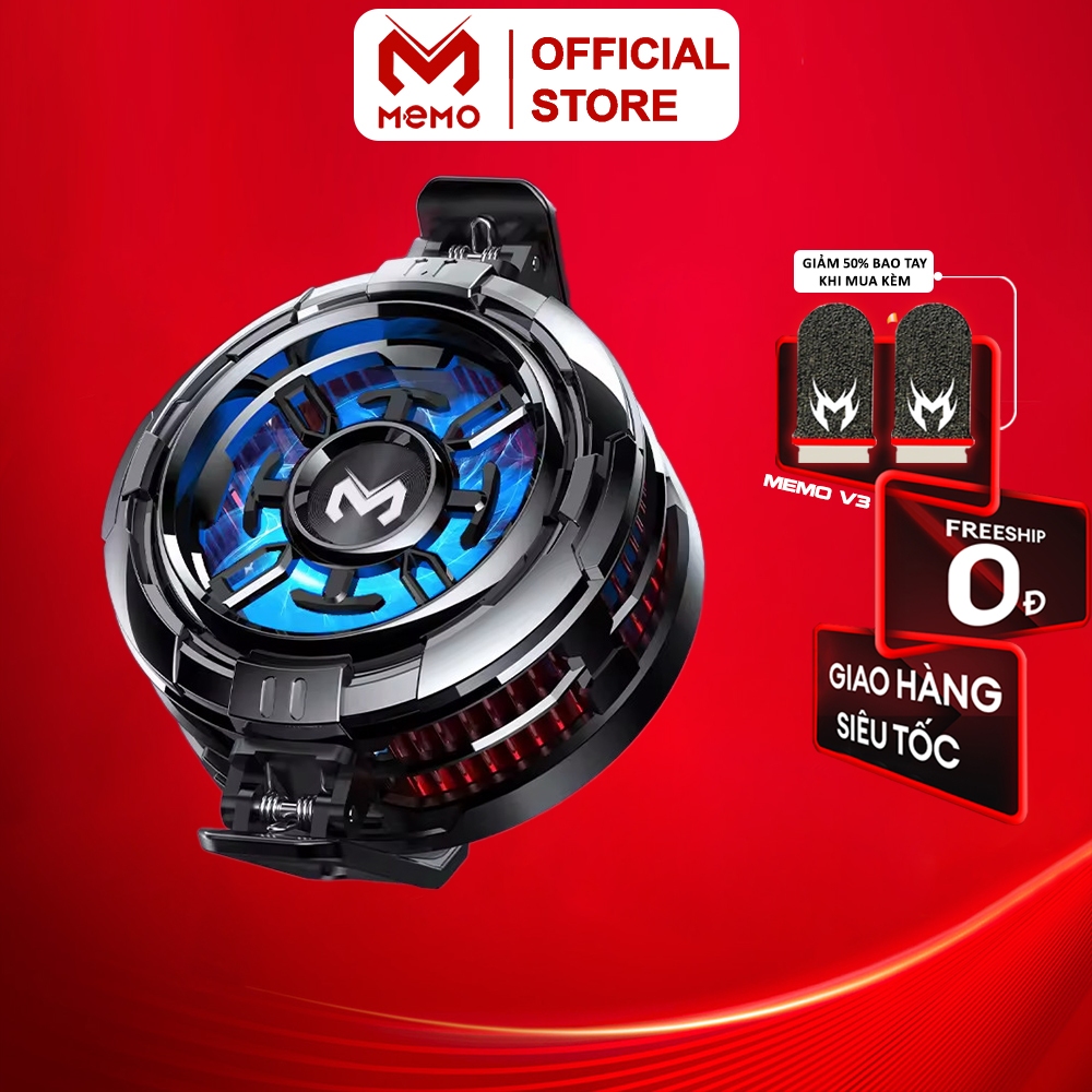 Sò lạnh tản nhiệt điện thoại MEMO CX08 thế hệ mới đóng đá làm mát AI chơi game liên quân FF PUBG ...