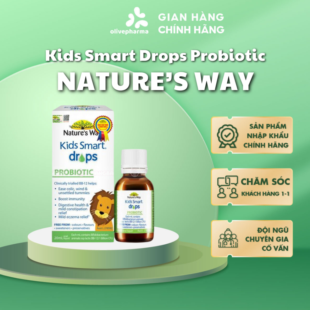 Nature’s Way Kids Smart Drops Probiotic – Bổ sung men vi sinh cho bé | Shopee Việt Nam