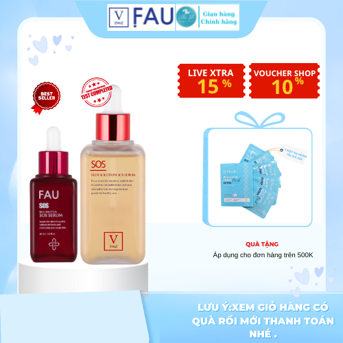 Serum phục hồi làm dịu, giảm đỏ da FAU SOS -SKIN SOLUTION SOS SERUM ...