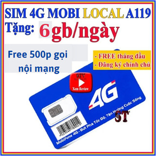 MIỄN PHÍ THÁNG ĐẦU - Sim Data 4G Local Mobifone A69 A79 A119 Ưu Đãi ...