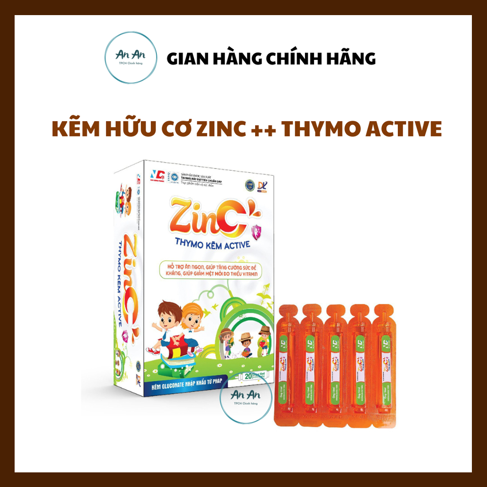 Gel uống Bổ Sung Kẽm Cho Bé Biếng Ăn, Vitamin Khoáng Chất ZINC ++ THYMO ...