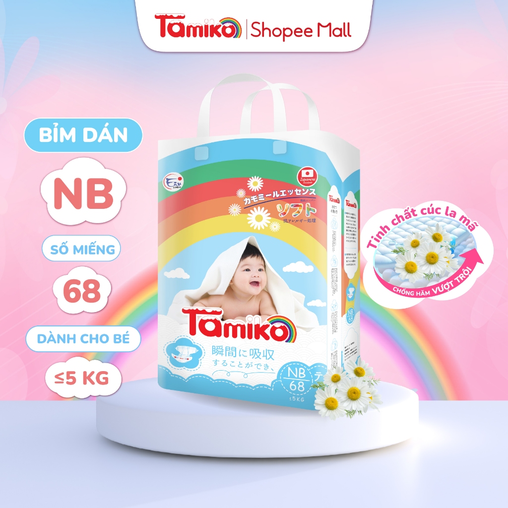 Bỉm nhật Tamiko tã dán Nb68 chống hăm hiệu quả giá thành hợp lý ...